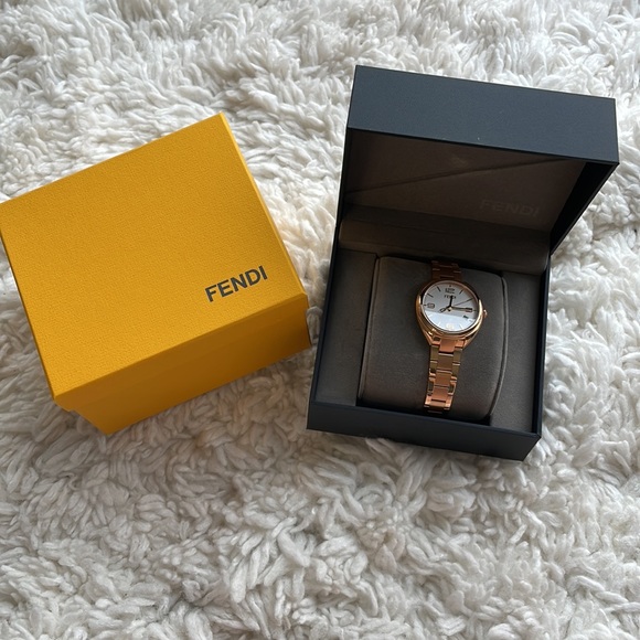 Fendi | Accessories | Fendi Momento Rose Gold Tone Watch | Poshmark